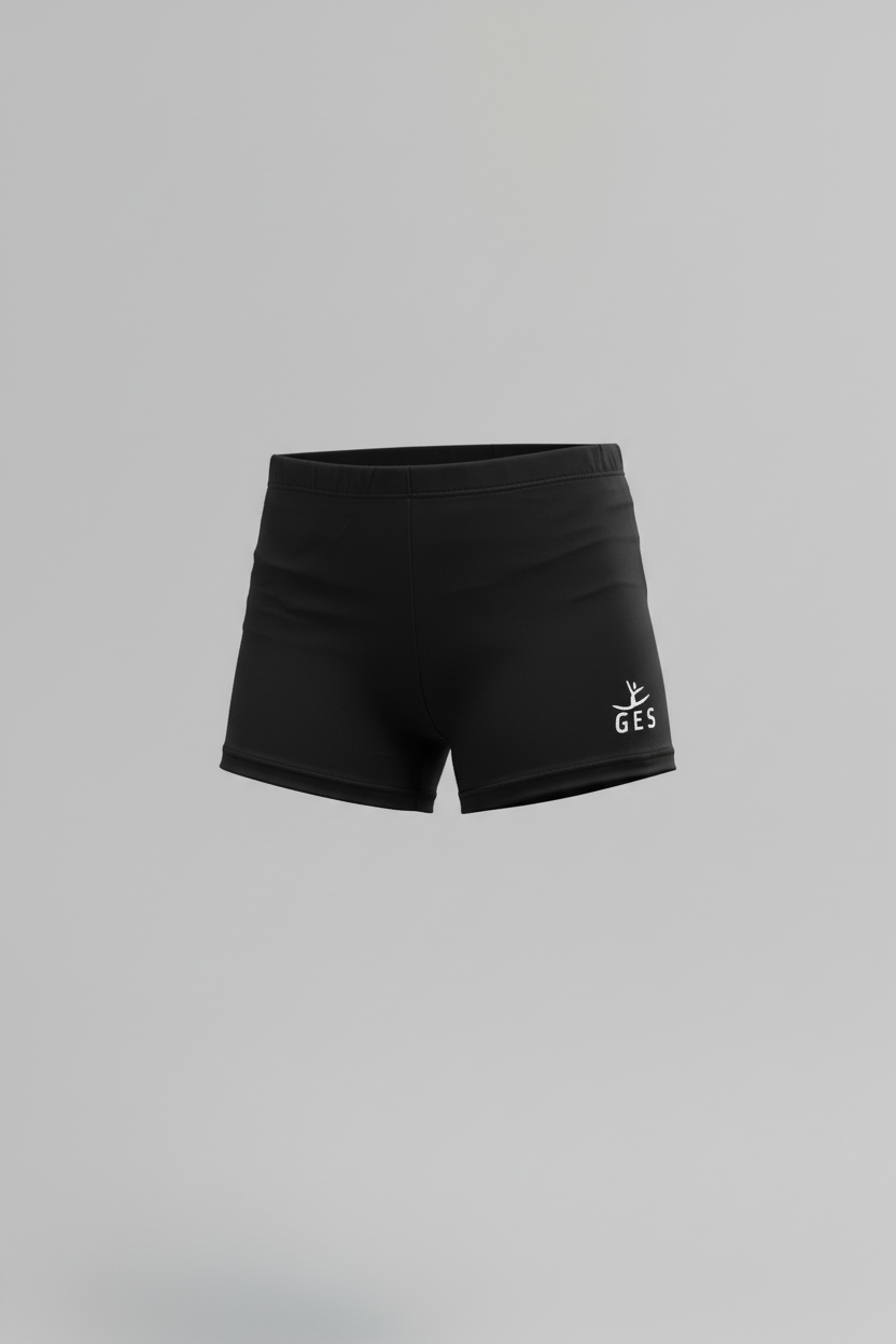 Black Girl Lycra Gymnastics Shorts – Gym Elite Sportswears